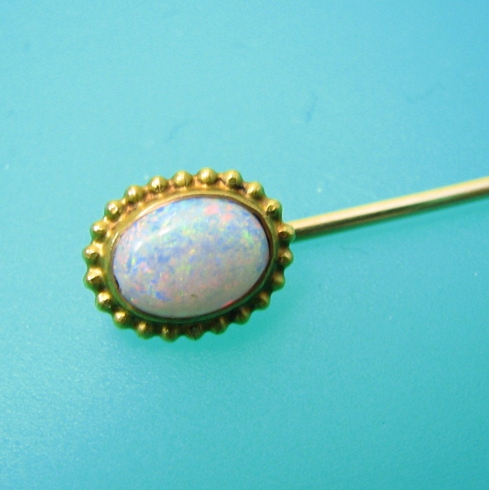 Faux Opal Gold Tie Stick Pin – Etoys2013