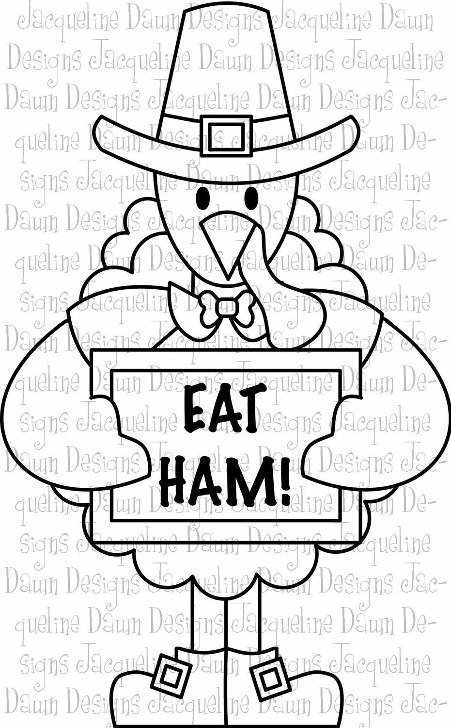 Ham Coloring Page Coloring Pages