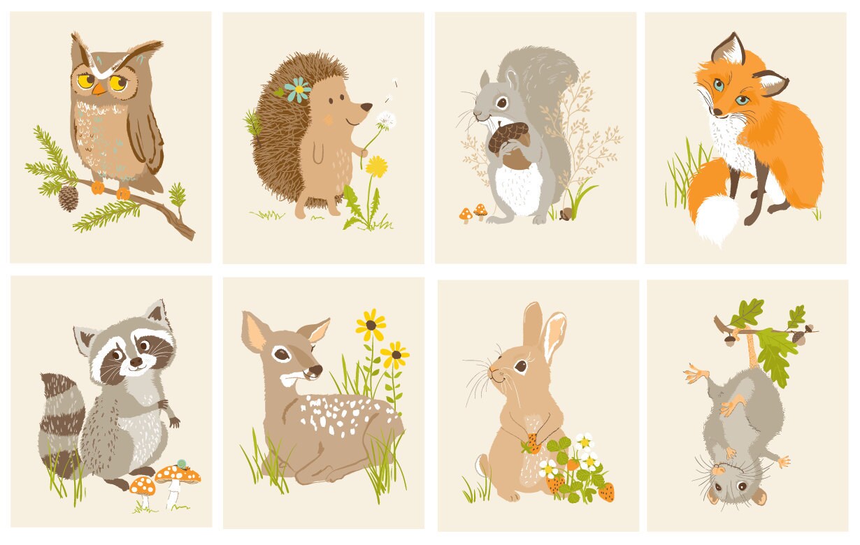 Woodland Critters Printables