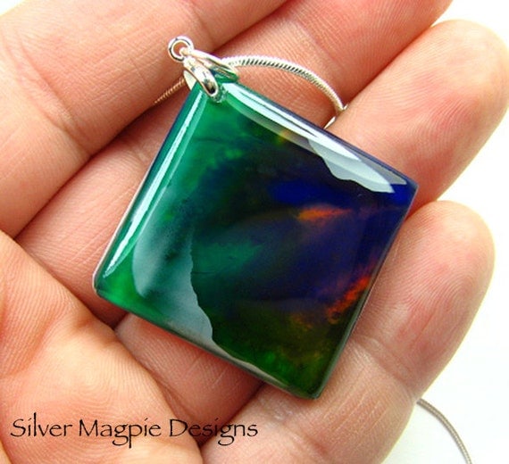 Margaret Dent - Work Zoom: Abstract Square Resin Necklace