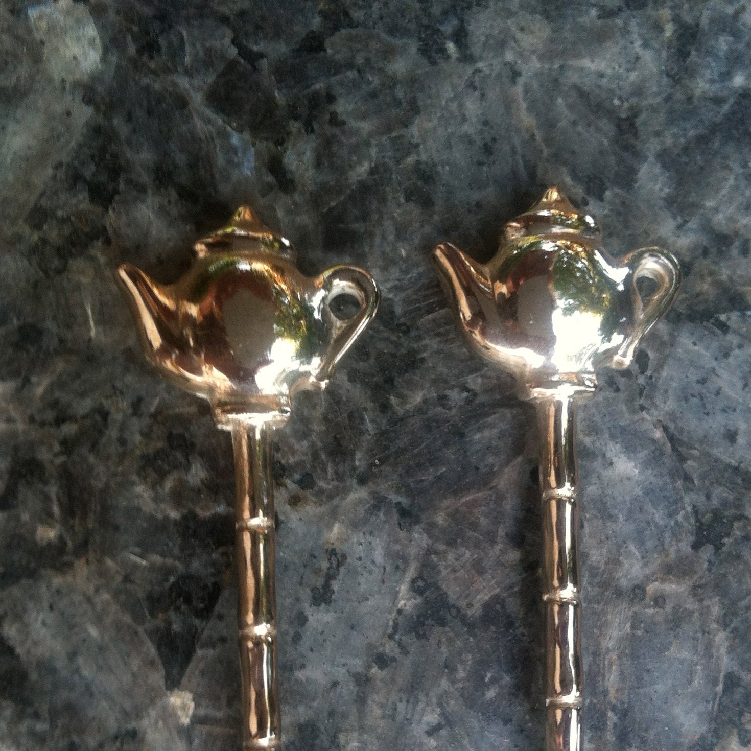 Tea Kettle Handled Silver Spoons for Tea / Coffee Tea Pot Spoon Tips ...